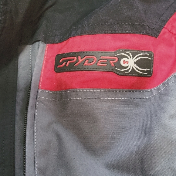 Spyder | Jackets & Coats | Spyder Entrant Gii 500 Mm Red Gray Black Ski ...